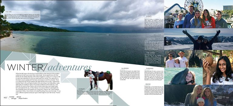 Follow these examples when planning yearbook winter break coverage