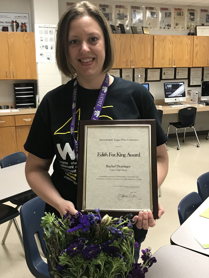 Legacy’s Dearinger wins Edith Fox King Award » Walsworth | Yearbook ...