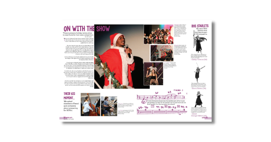 Holly Jolly Holidays Spreads: A Three-Step Guide | Yearbook Ideas