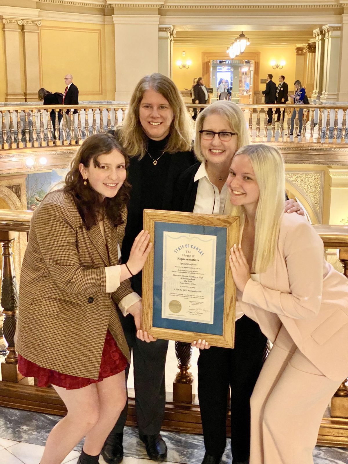 Kansas State House Honors Shawnee Mission Yearbook Programs