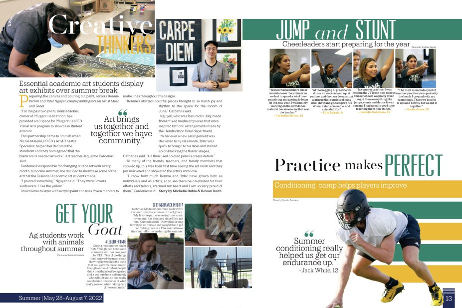 Summer Spread for Your Yearbook | Walsworth Yearbooks